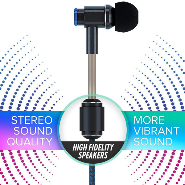 DefenderShield® EMF Radiation-Free Earbuds Air Tube Stereo Headphones